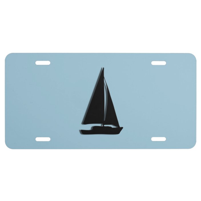 Sailboat License Plate | Zazzle