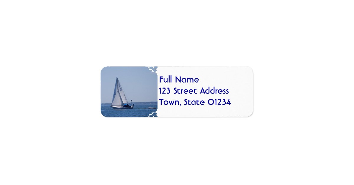 Sailboat Mailing Labels | Zazzle