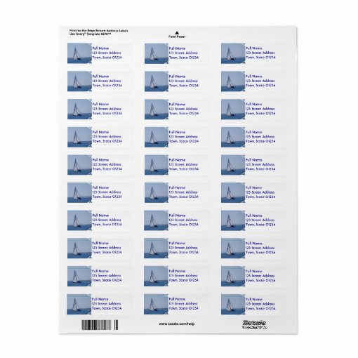 Sailboat Mailing Labels | Zazzle