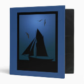 Sailboat Nautical Captain's Log Book Binder | Zazzle
