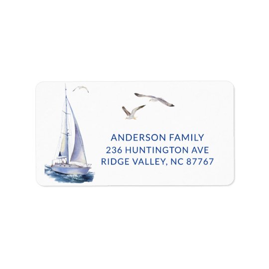 Sailboat New Address Label | Zazzle.com