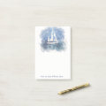 Sailboat Personalized Post It Note Pad | Zazzle