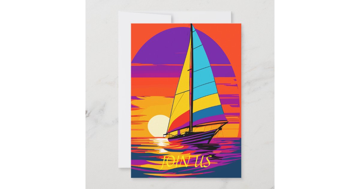 Sailboat Retirement Party Invitation | Zazzle