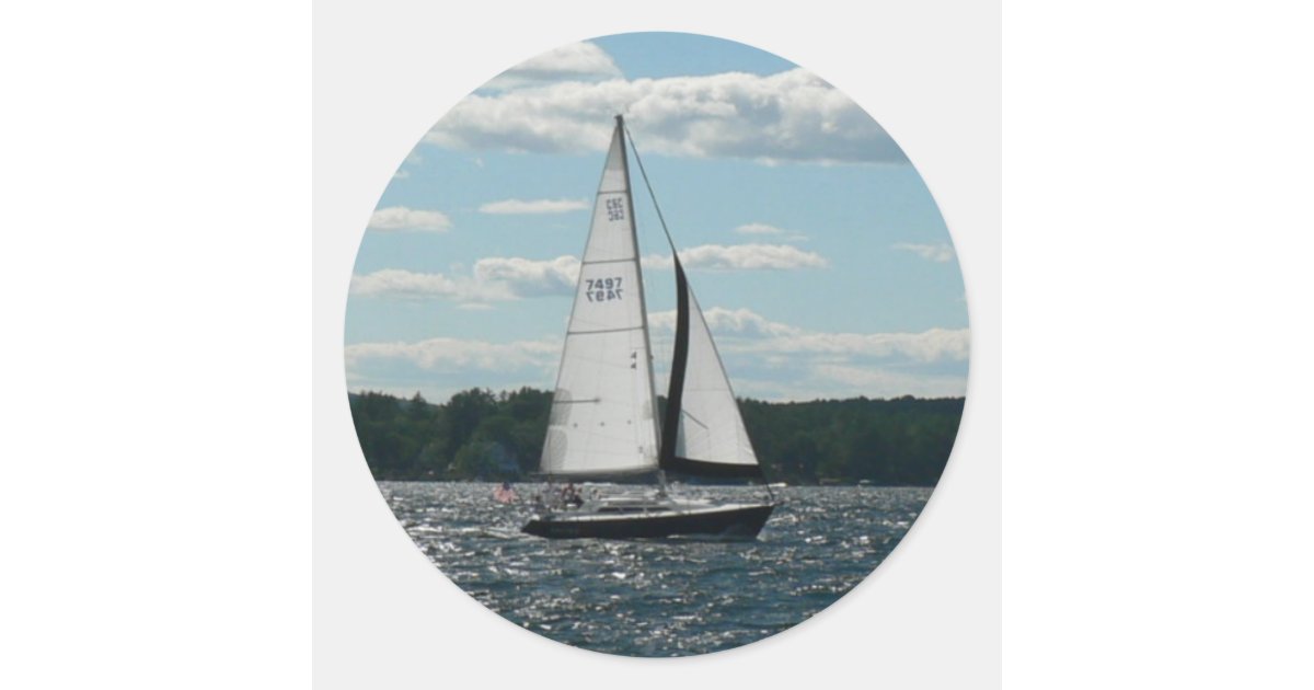 Sailboat Sticker | Zazzle