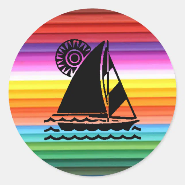 Sailboat Sticker | Zazzle