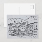 Sailboats in the Harbor | Cassis, France Postcard | Zazzle