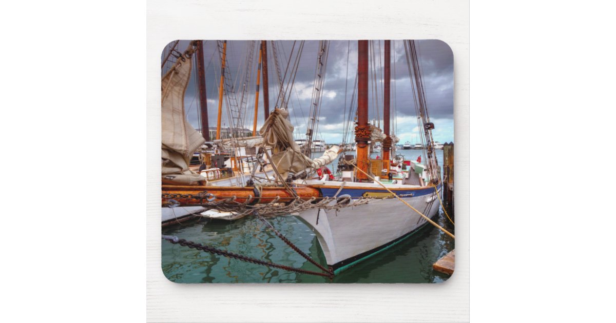 Sailboats Morred At Key West Mouse Pad | Zazzle