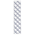 Sailing Anchor Navy Short Table Runner | Zazzle