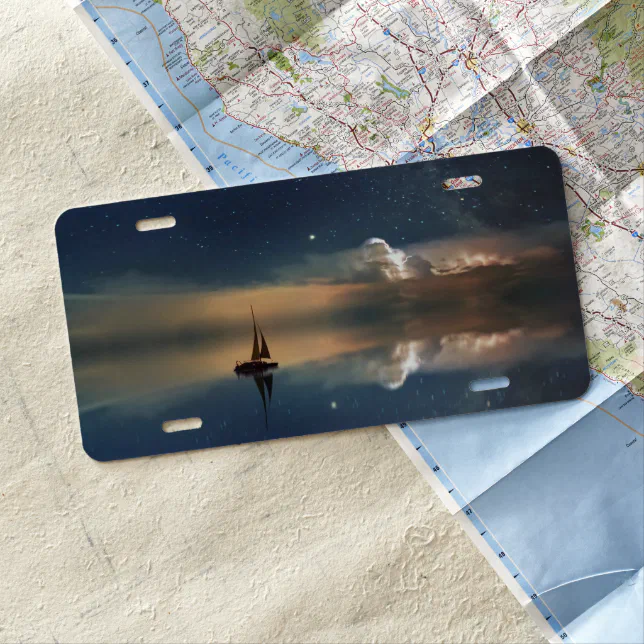 Sailing Away to the Clouds License Plate | Zazzle