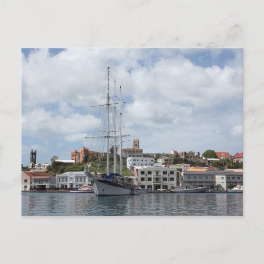 Sailing Boat at Grenada Postcard | Zazzle.com