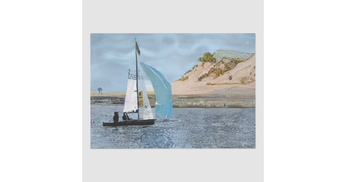 SAILING BOAT TISSUE PAPER | Zazzle