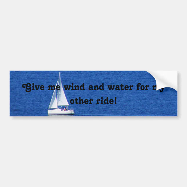 Sailing Bumper Sticker | Zazzle