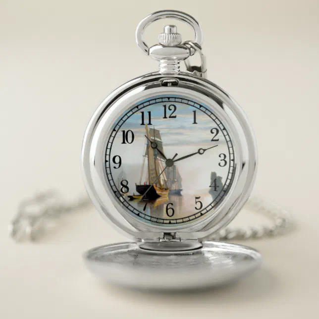 Sailing Clipper Ships Boat Ocean Pocket Watch | Zazzle