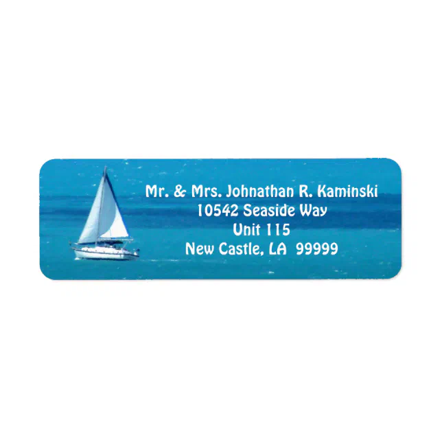 Sailing Custom Label | Zazzle