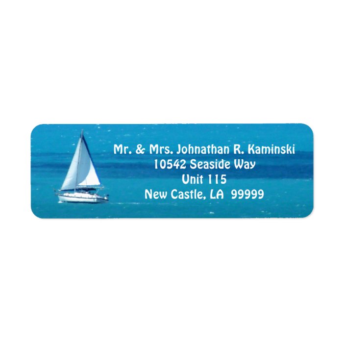 Sailing Custom Label | Zazzle.com