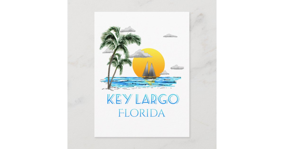 Sailing Key Largo Florida Keys Postcard | Zazzle