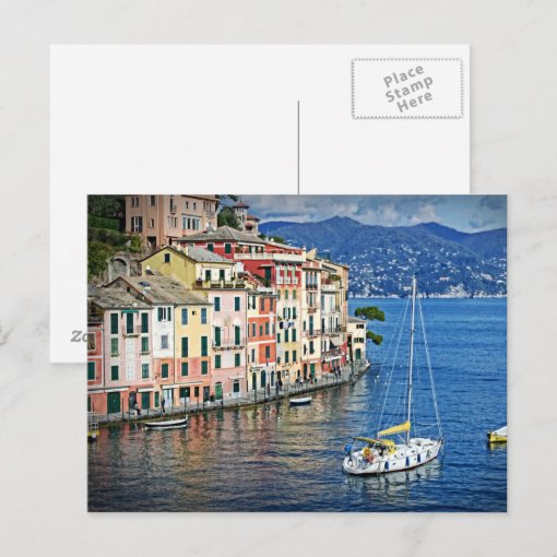 Sailing Portofino and the Italian Riviera Postcard | Zazzle