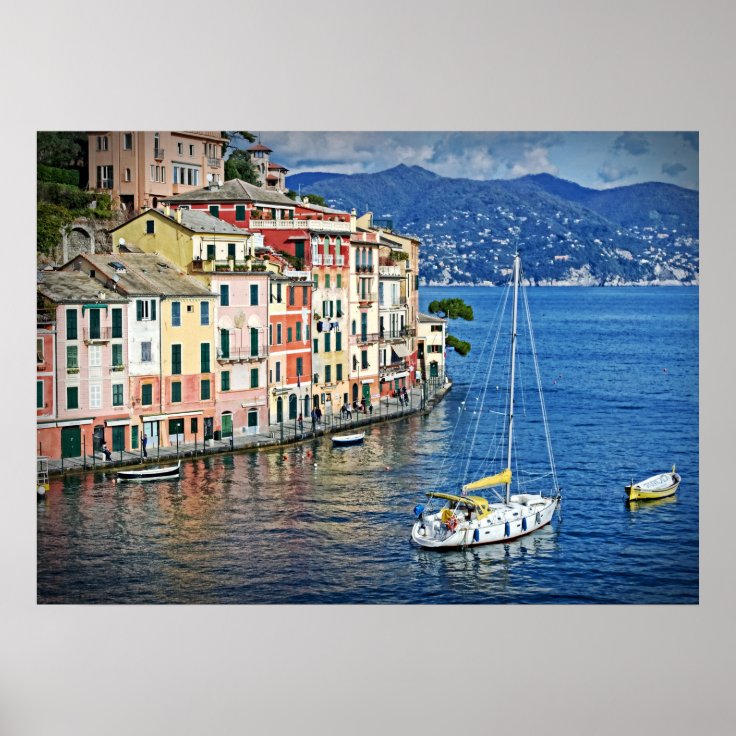 Sailing Portofino and the Italian Riviera Poster | Zazzle