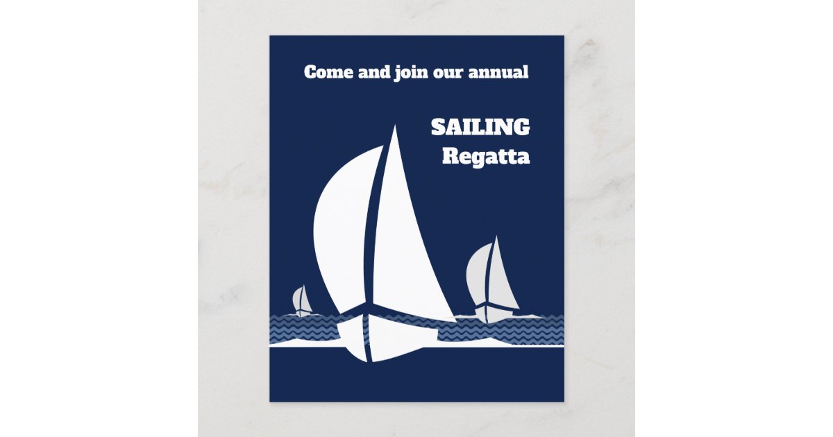 Sailing Regatta Flyer | Zazzle
