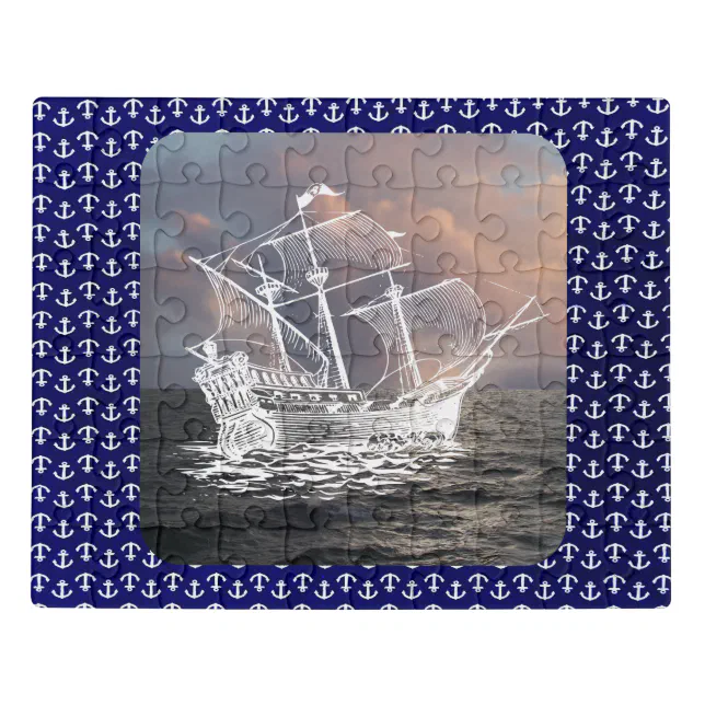 SAILING SHIP JIGSAW PUZZLE | Zazzle
