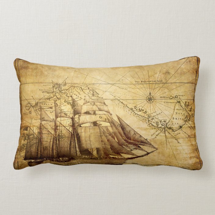 Sailing Ship - Lumbar Pillow | Zazzle.com