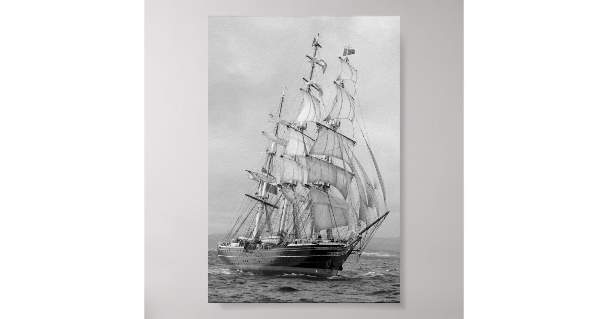 Sailing Ship Poster | Zazzle