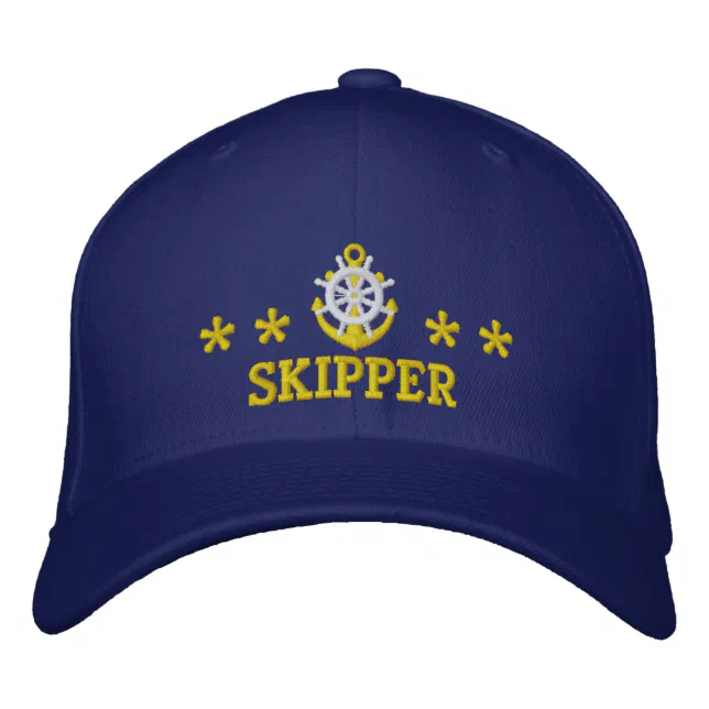 Sailing Skippers sailors boat Embroidered Baseball Cap | Zazzle