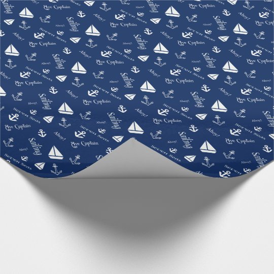 Sailing Themed Gift Wrap Wrapping Paper Nautical | Zazzle.com