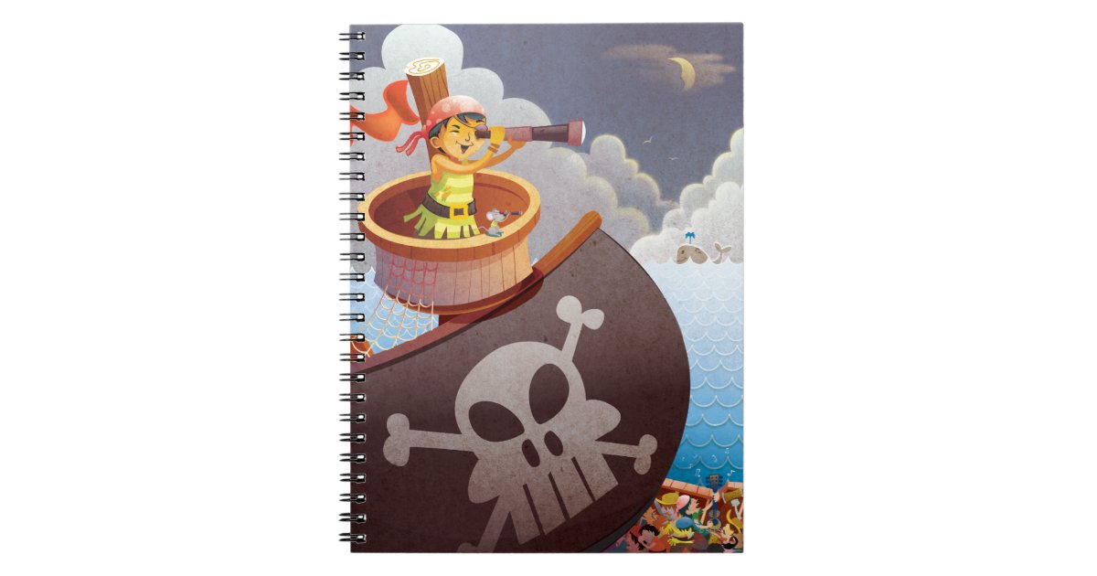 Sailing with Pirates Notebook | Zazzle