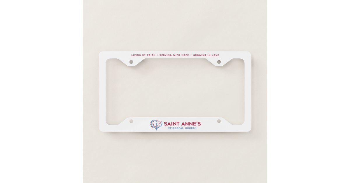 Saint Anne's License Plate Frame | Zazzle