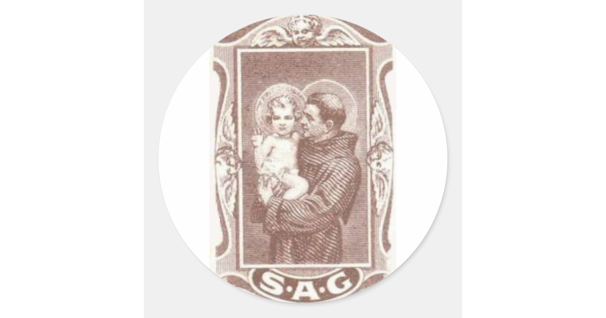 Saint Anthony Guide Stickers | Zazzle