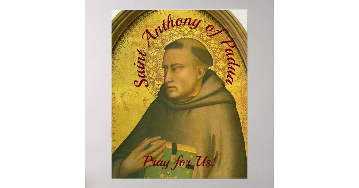 Saint Anthony Poster | Zazzle
