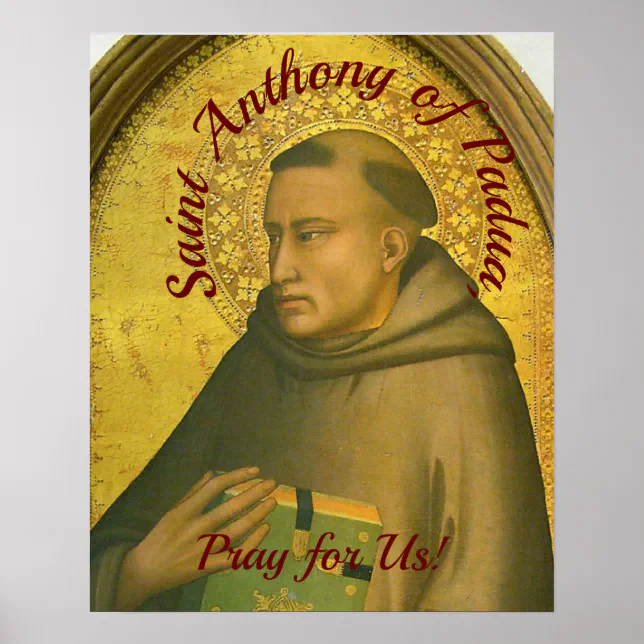 Saint Anthony Poster | Zazzle