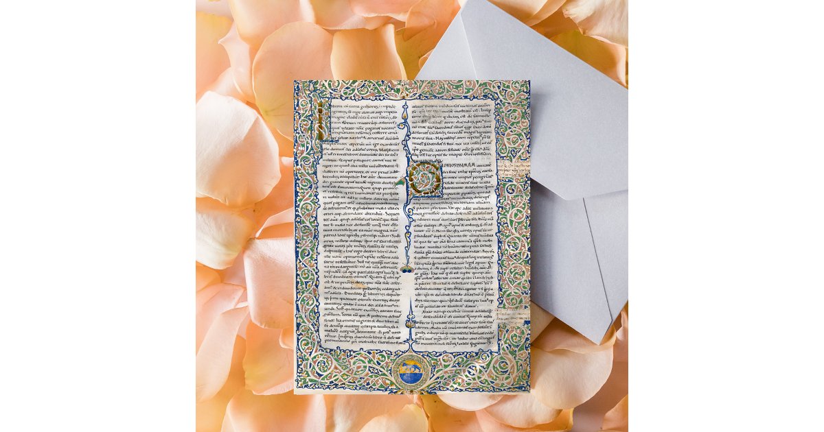 Saint Augustine City of God Medieval Manuscript Postcard | Zazzle