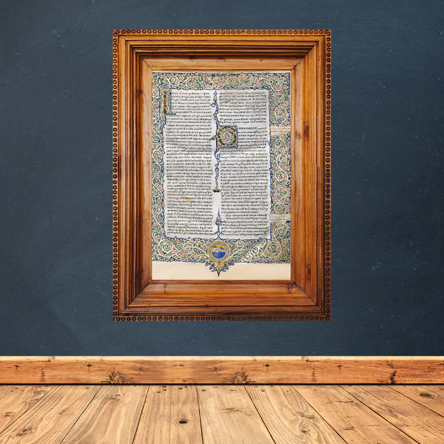 Saint Augustine City of God Medieval Manuscript Poster | Zazzle