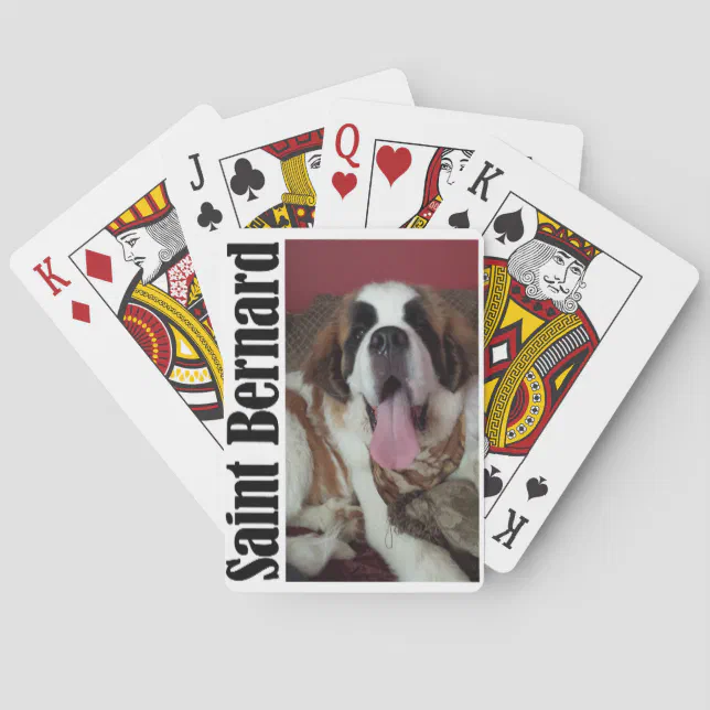 Saint Bernard Playing Cards | Zazzle