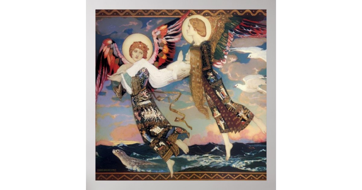 “Saint Bride” Angel Art by John Duncan Poster | Zazzle
