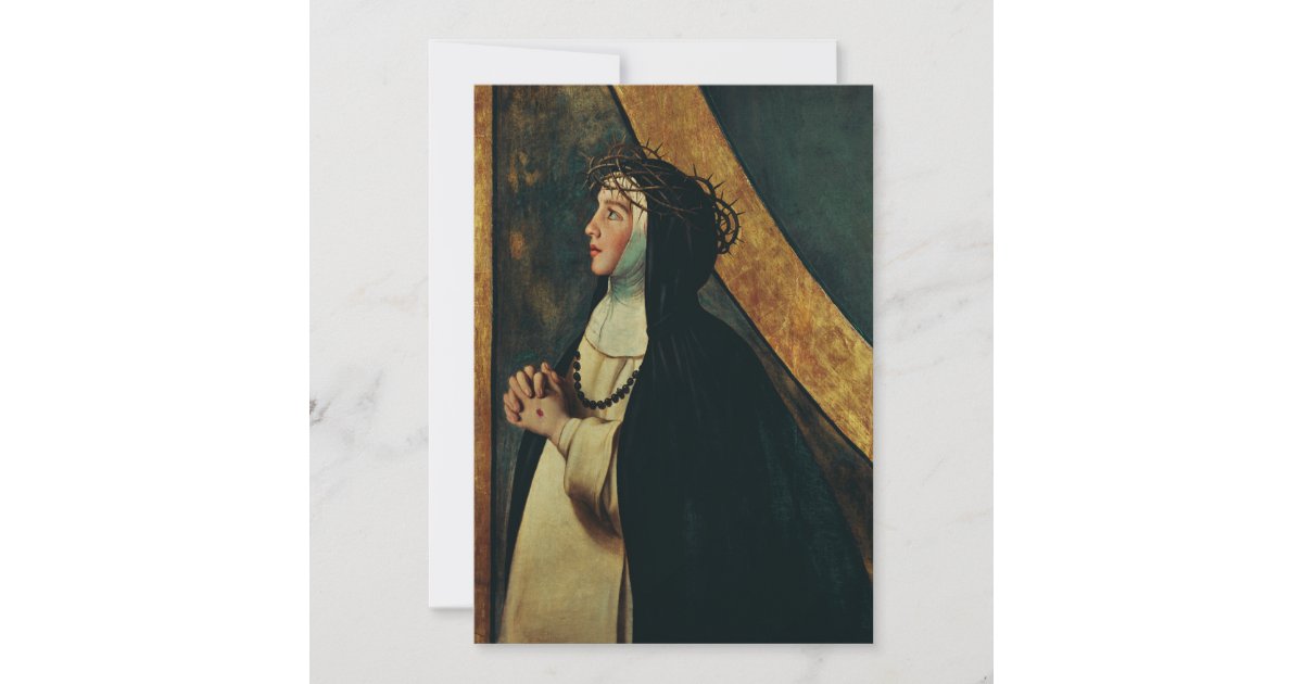 Saint Catherine of Siena by Juan Bautista Maino Thank You Card | Zazzle