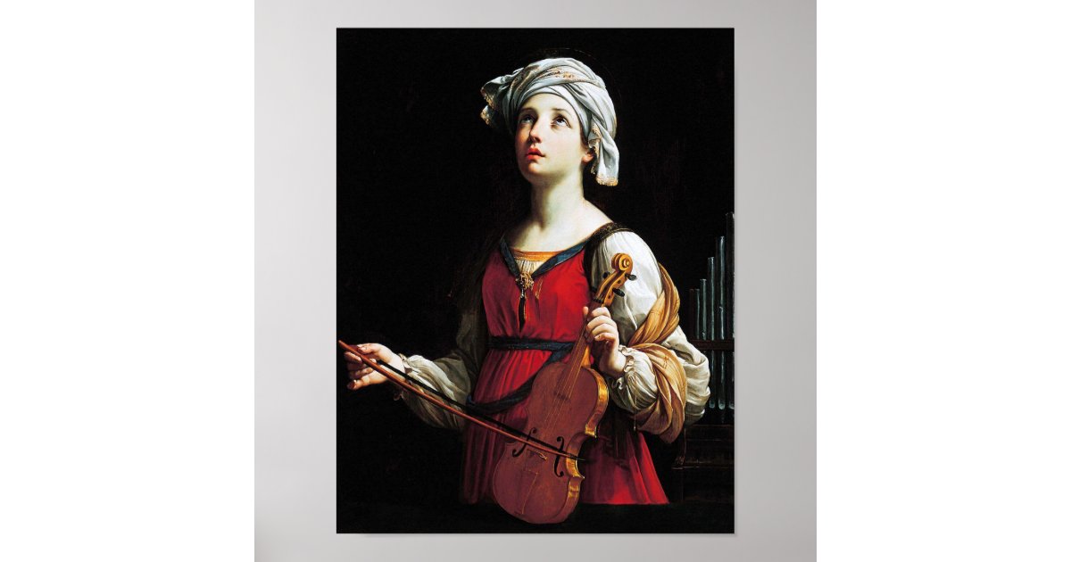 Saint Cecilia (St. Cecilia), Guido Reni Poster | Zazzle