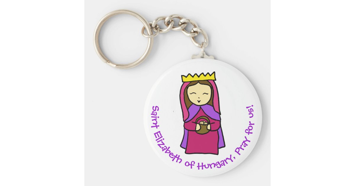 Saint Elizabeth of Hungary Kids Keychain | Zazzle