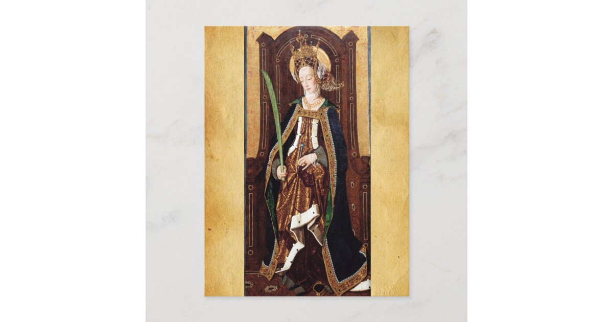 SAINT ENGRATIA Santa Engracia De Zaragoza Holiday Postcard | Zazzle