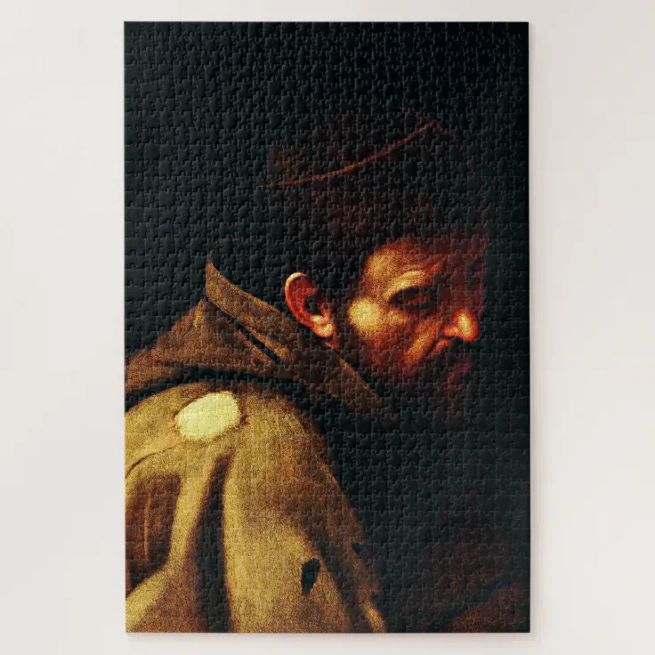 Saint Francis of Assisi by Caravaggio Jigsaw Puzzle | Zazzle