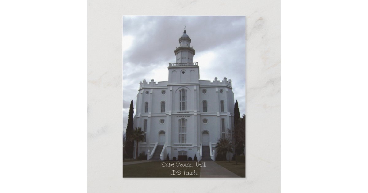 Saint George LDS Temple Postcard | Zazzle