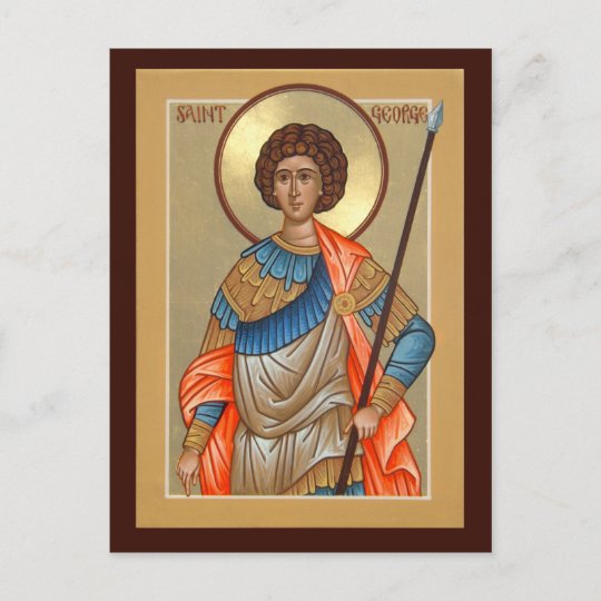 Saint George Prayer Card | Zazzle.com