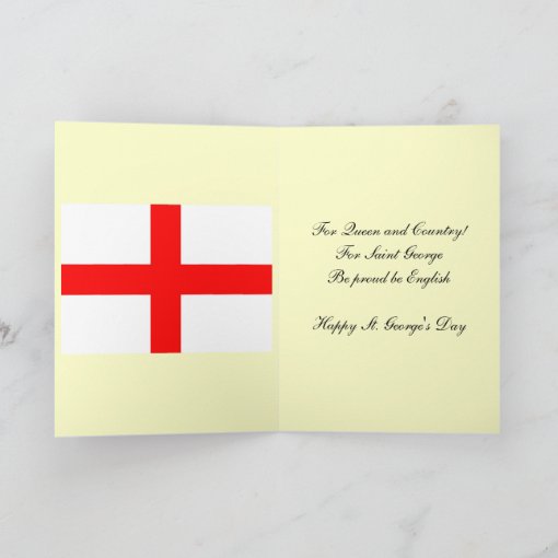 Saint George's Day card, St. George carda Card | Zazzle