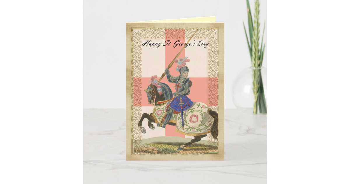 Saint George's Day card, St. George carda Card | Zazzle