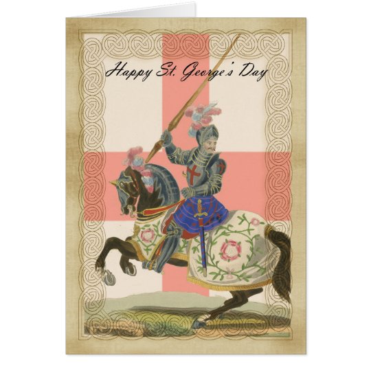 Saint George's Day card, St. George carda Card | Zazzle.com