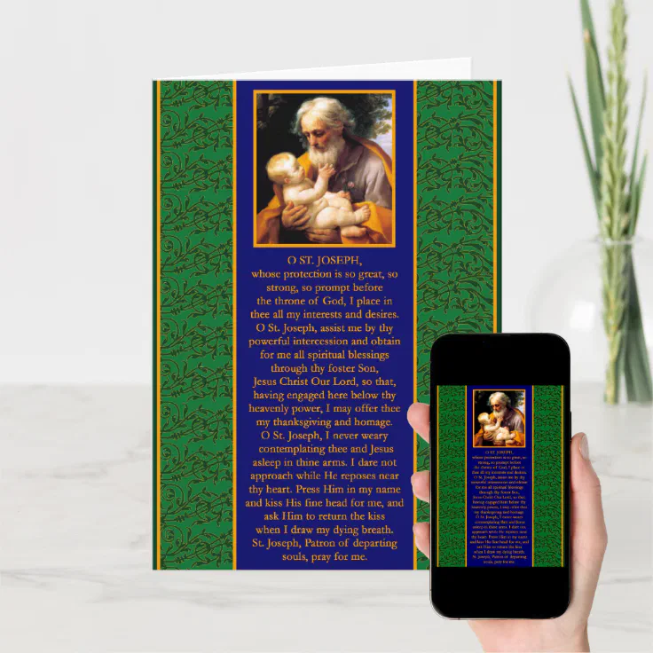 Saint Joseph Card | Zazzle