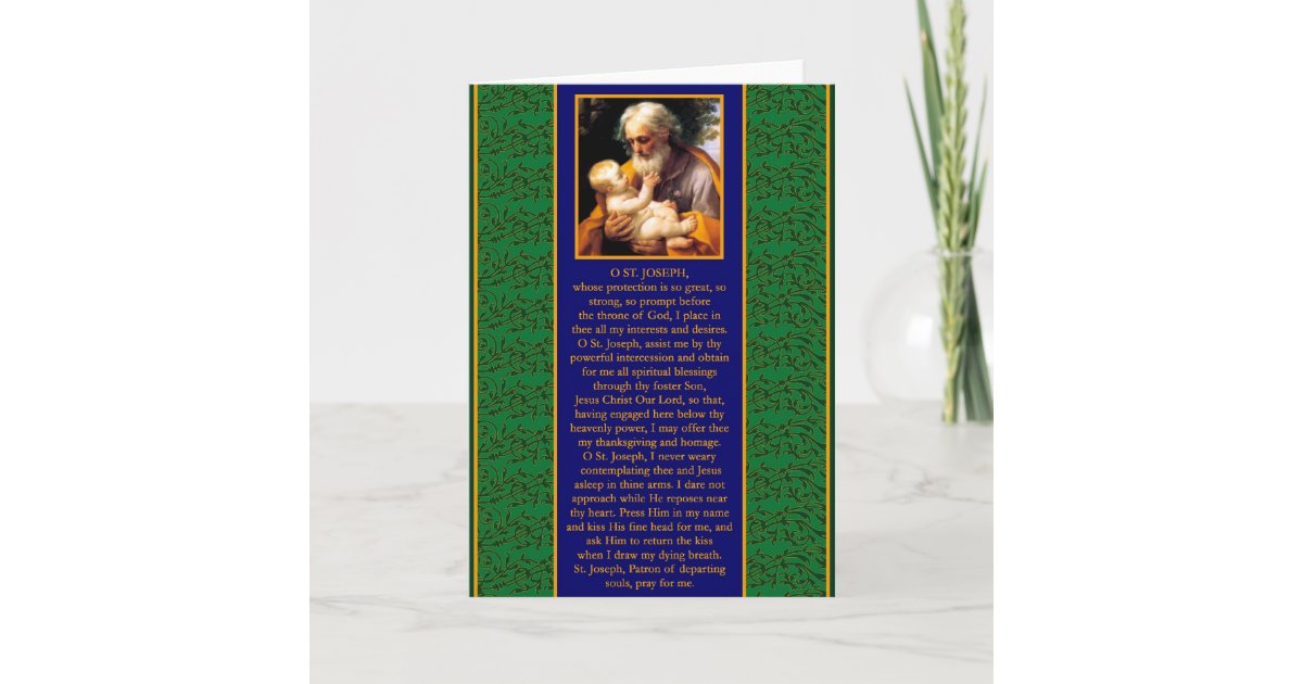 Saint Joseph Card | Zazzle