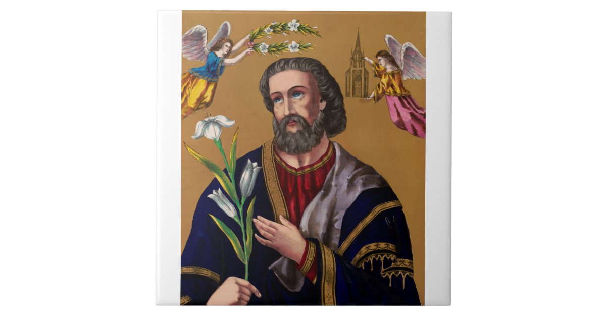 Saint Joseph Guardian of the Holy Family Ceramic Tile | Zazzle
